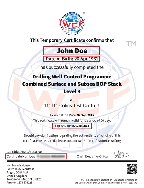 Iwcf Level 1 Well Academy B.V. IWCF